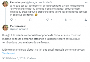 Pierre Jacquel est-il un harceleur ? – La Menace Théoriste