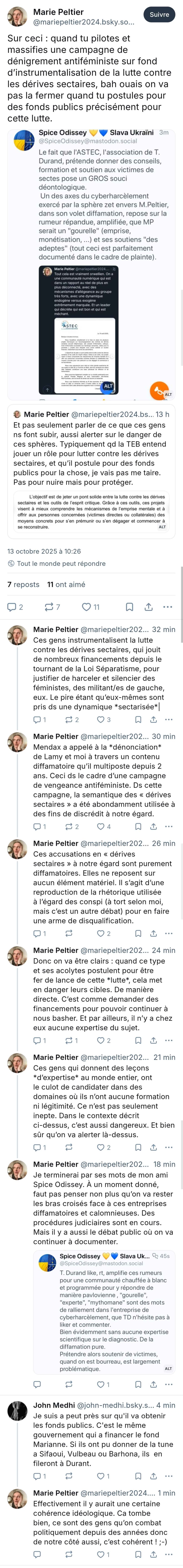 Le harcèlement de Marie Peltier – La Menace Théoriste